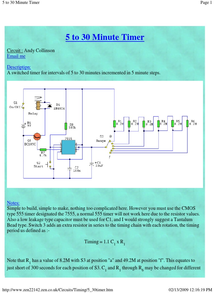 5 To 30 Minute Timer | PDF | Computers | Technology & Engineering