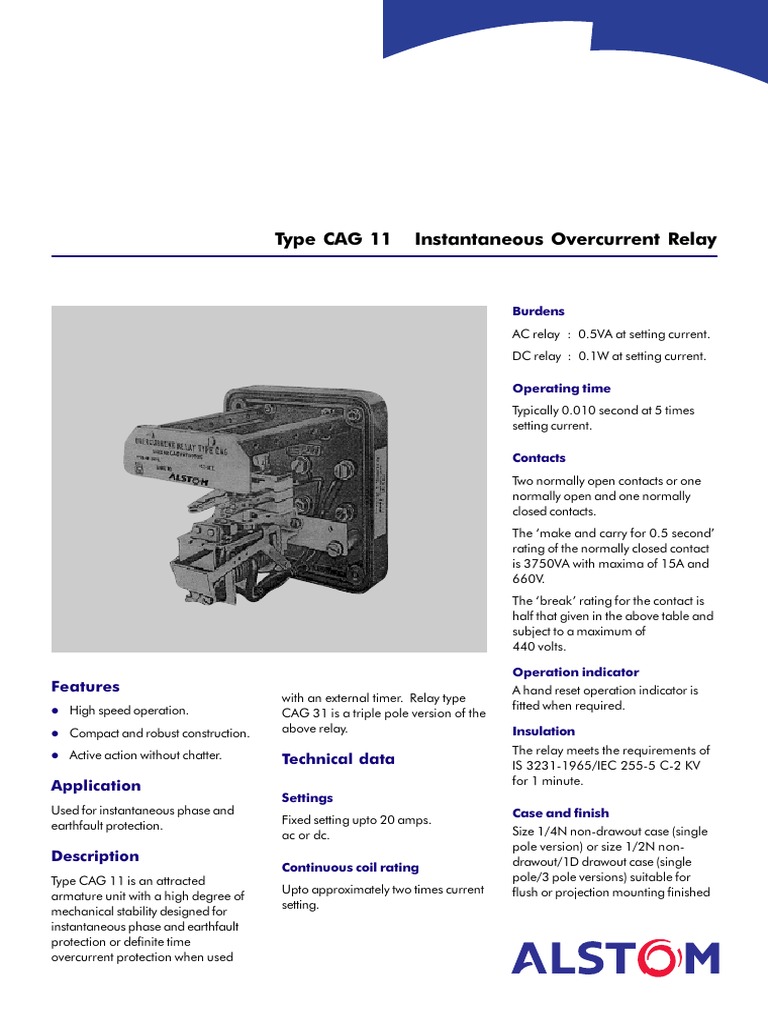 CAG11 S | Download Free PDF | Relay | Switch