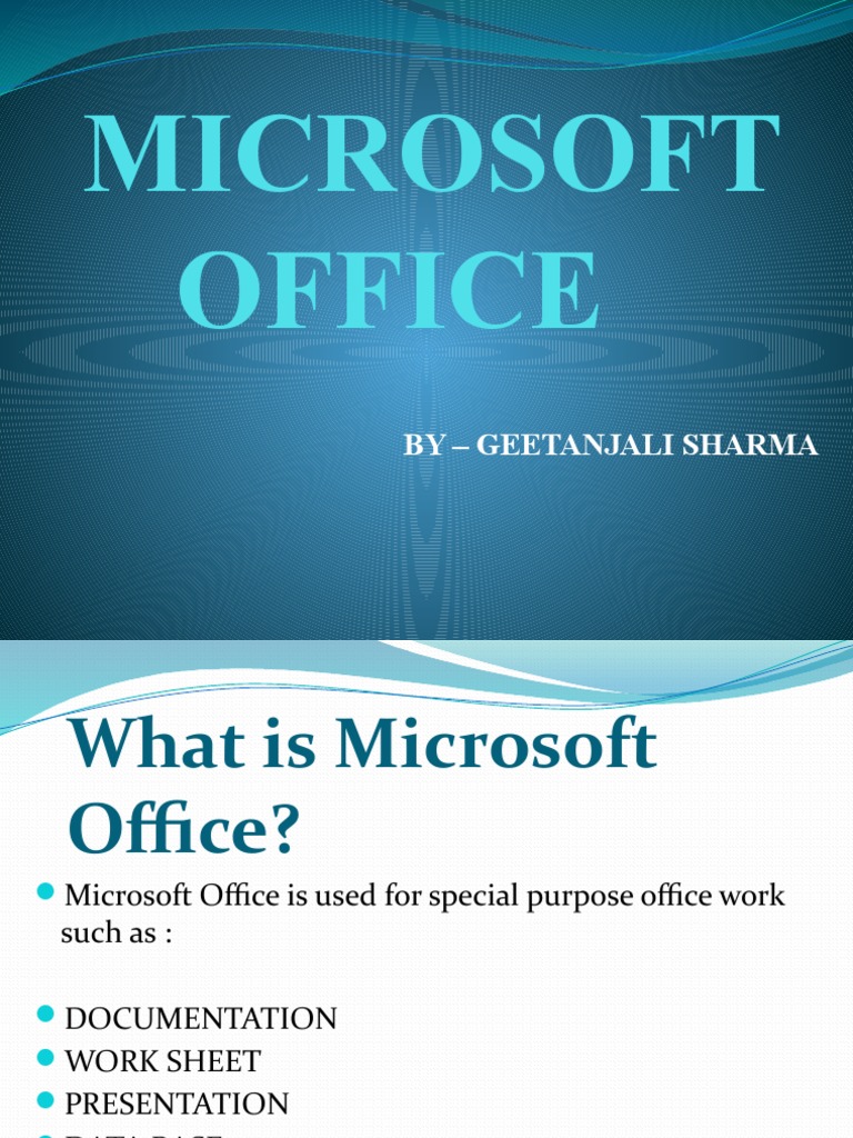 Microsoft Office Overview and Features | PDF | Computers