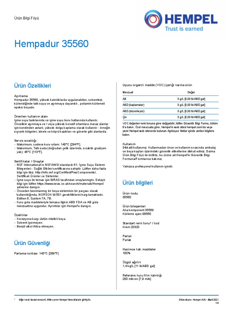 Hempadur 35560 | PDF