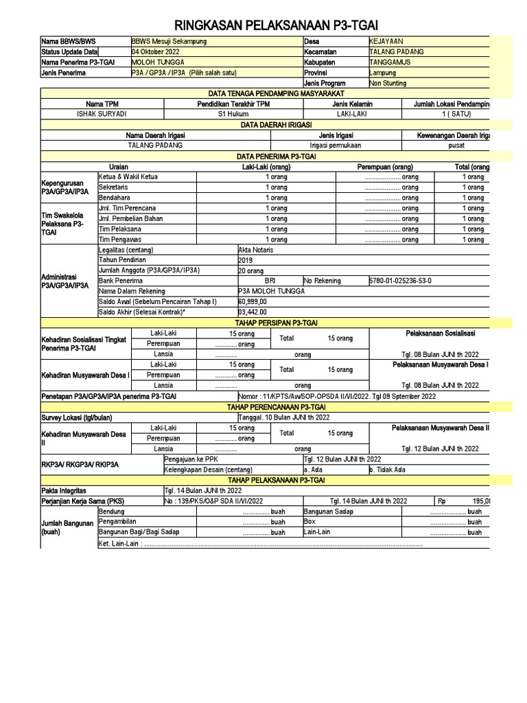 Ringkasan EMON Laporan TPM | PDF