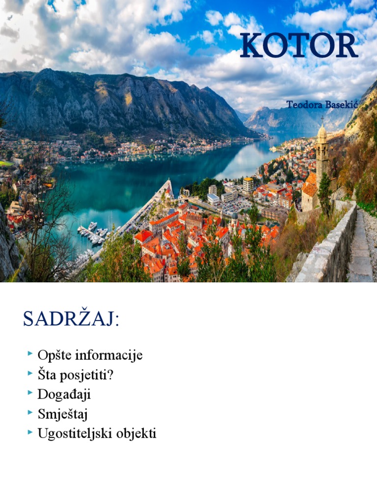 Hotelijersko Kotor | PDF