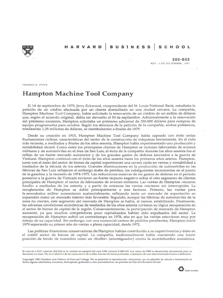 Hampton Tool Company | PDF