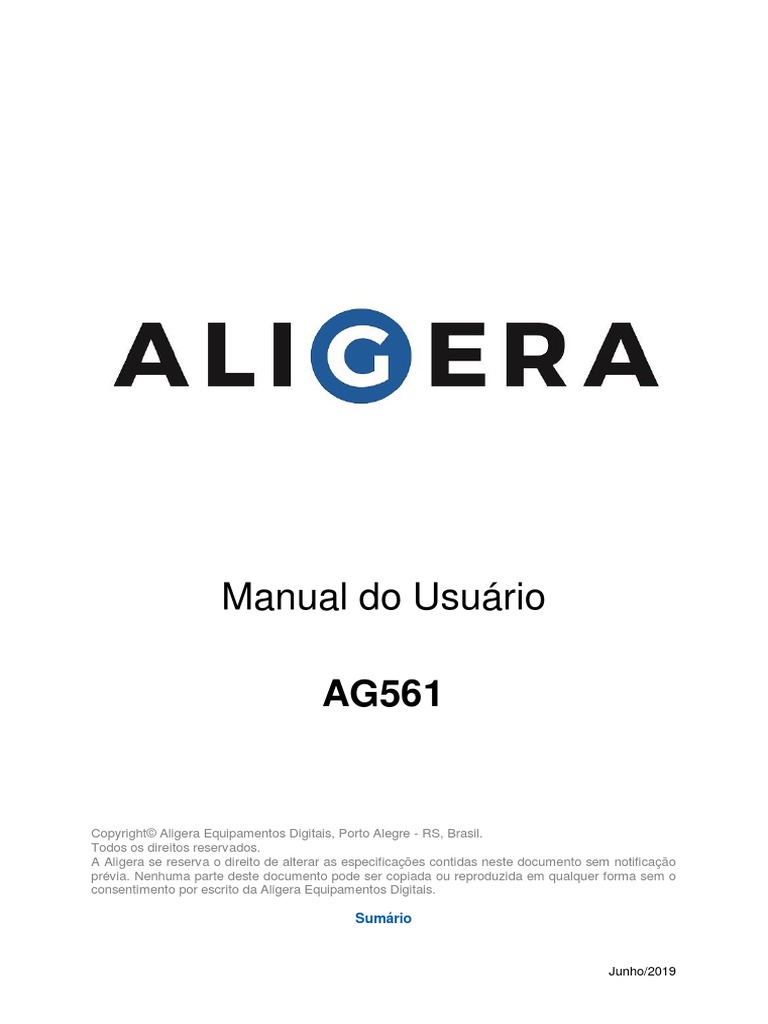Ag561 Manualdousuario | PDF | Endereço de IP | Sistema de Nomes de ...