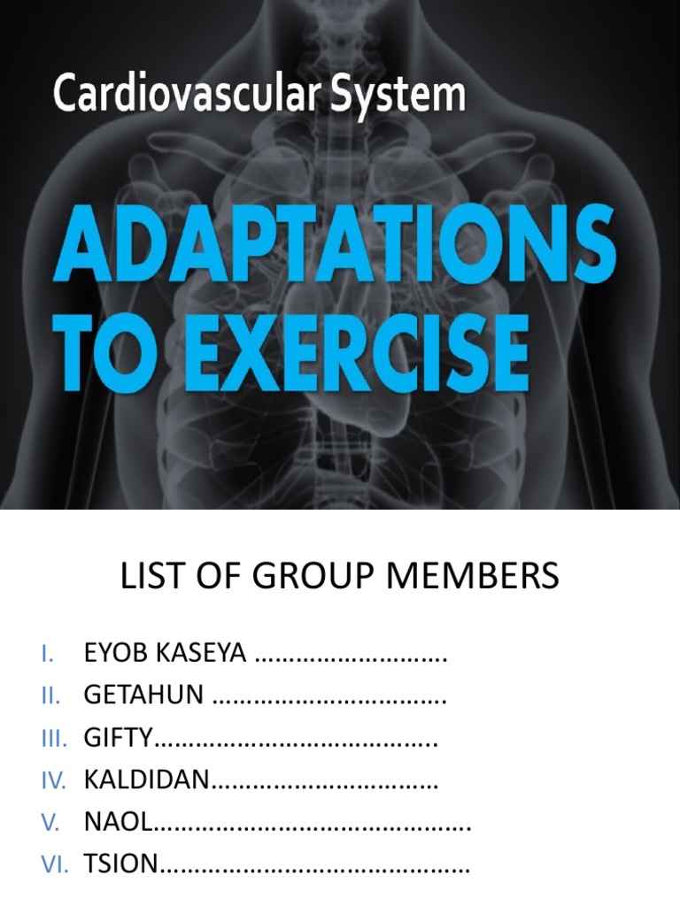 Cardiac and Circulatory Adaptation To Exercise | PDF | Heart | Aerobic Exercise