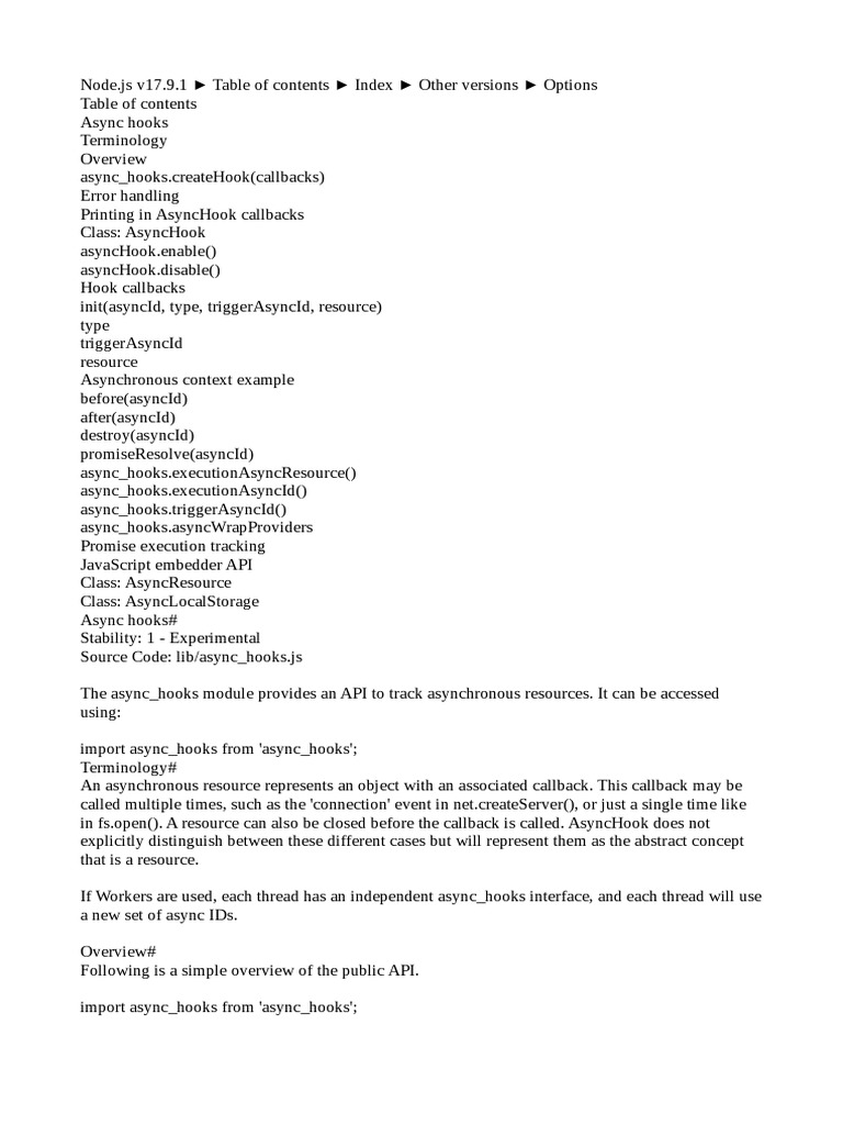 Nodejs 1 10 Pdf Callback Computer Programming Constructor Object Oriented Programming