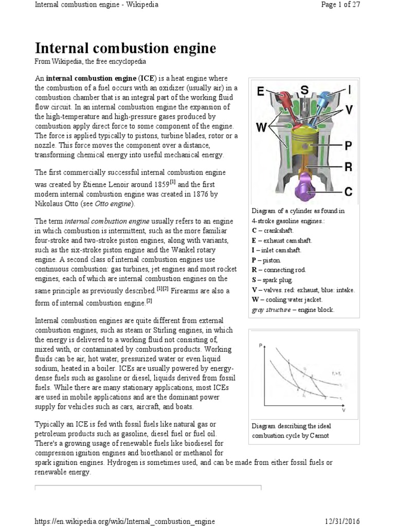 Internal Combustion Engine-2016 | PDF