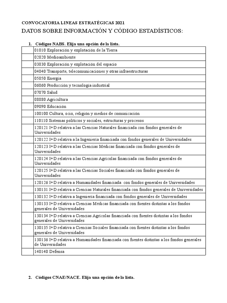 1334-2021!05!05-Códigos Nabs, Cnae y Nace Lineas Estratégicas 2021 ...