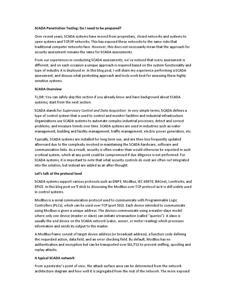 Scada Penetration Testing Pdf Scada Programmable Logic Controller 0358