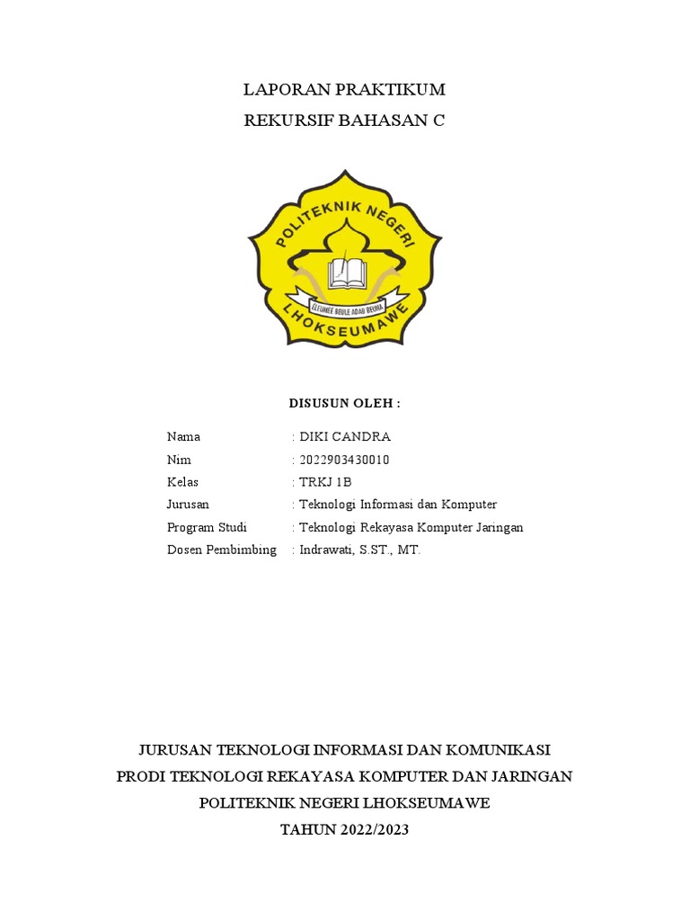 Laporan Praktikum Rekursif | PDF | Komputer