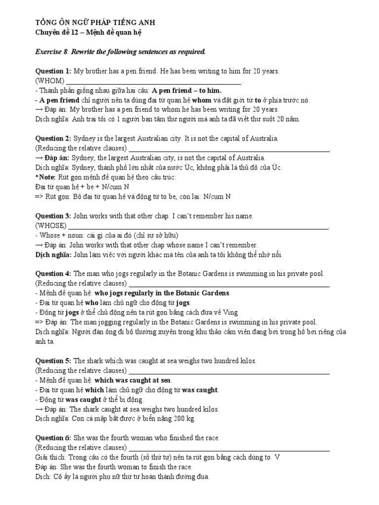 CD12 Exercise 8 KEY | PDF