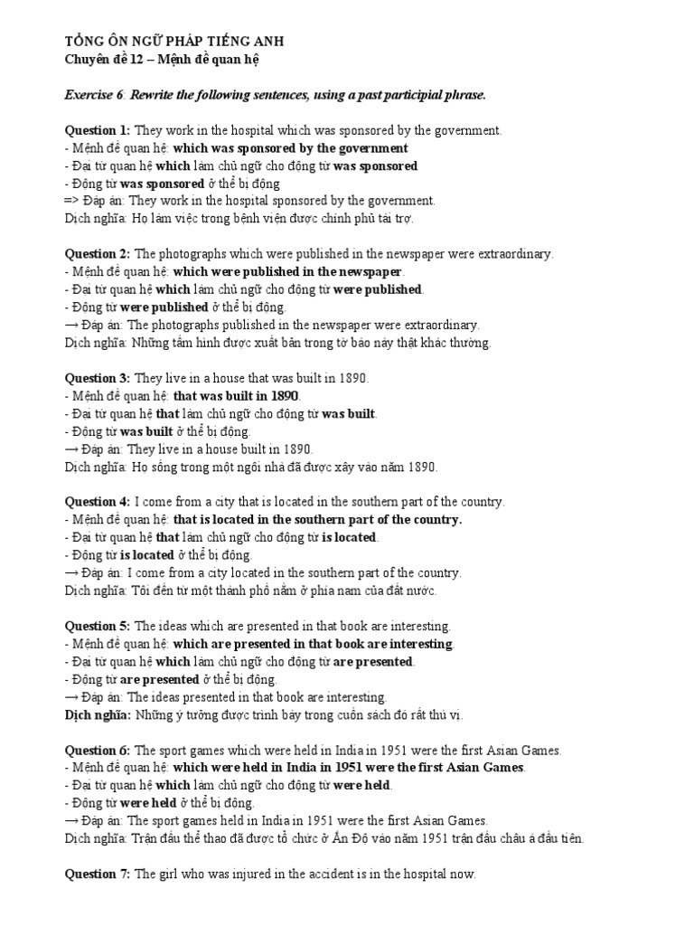 CD12 Exercise 6 KEY | PDF