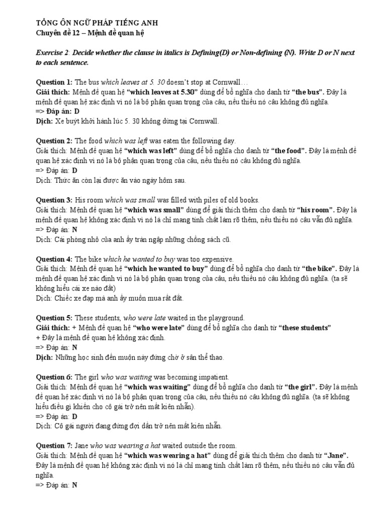 CD12 Exercise 2 KEY | PDF