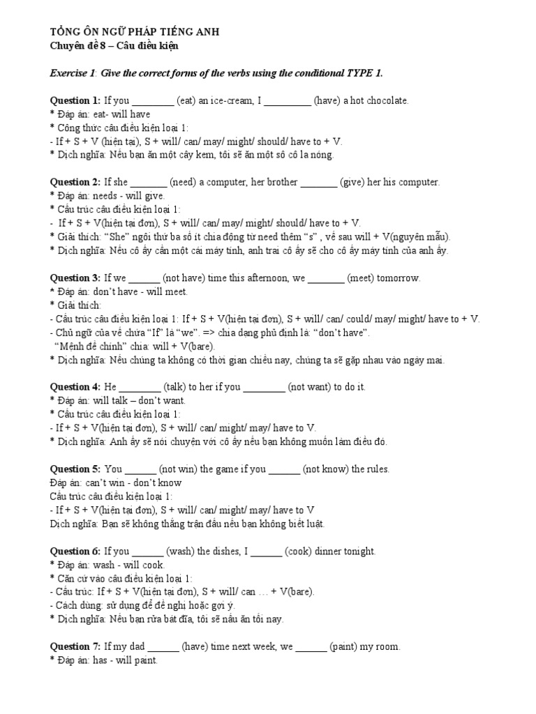 CD8 Exercise 1 KEY | PDF