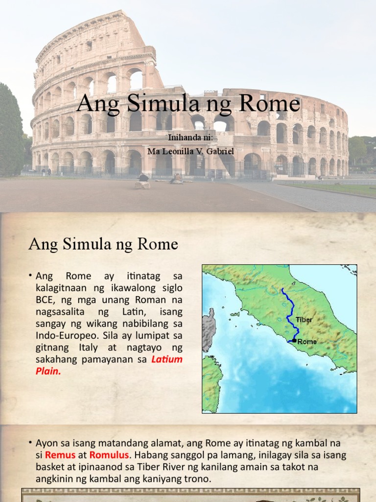 Ang Simula NG Rome | PDF