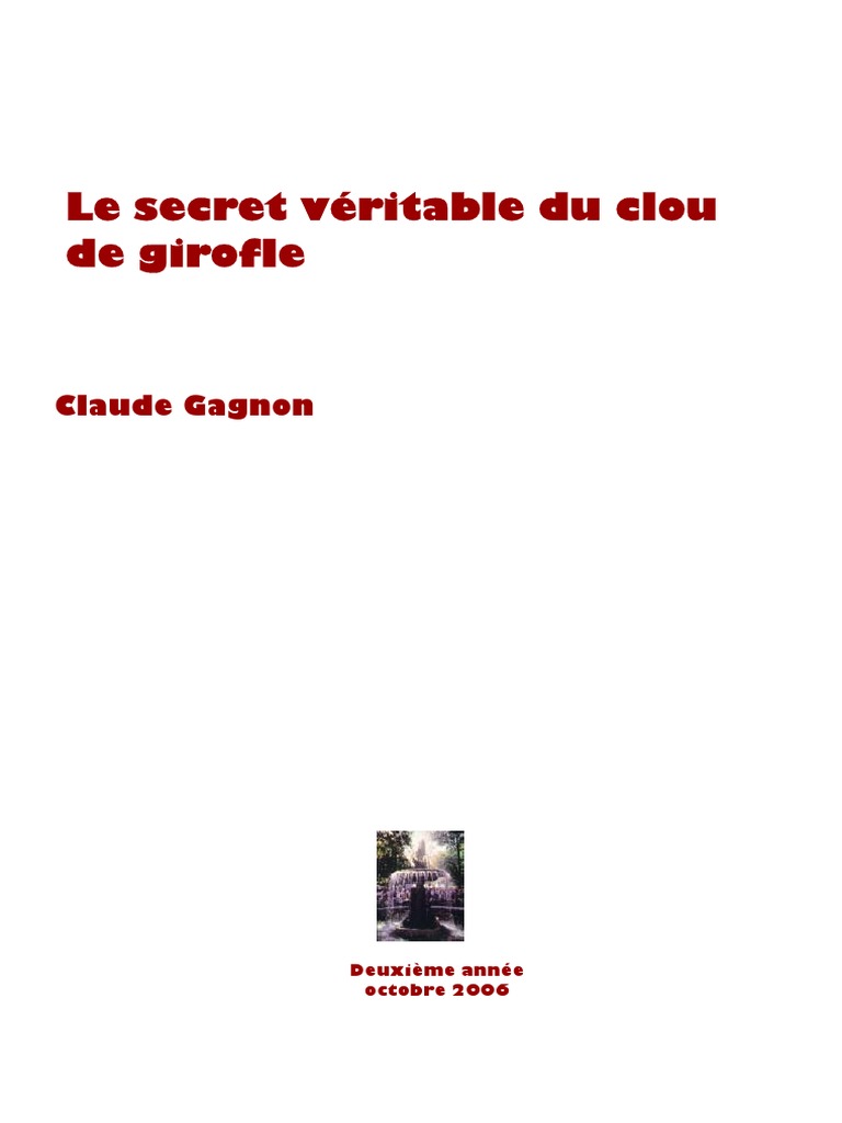Origine et secrets du clou de girofle | PDF | Giroflier | Épice
