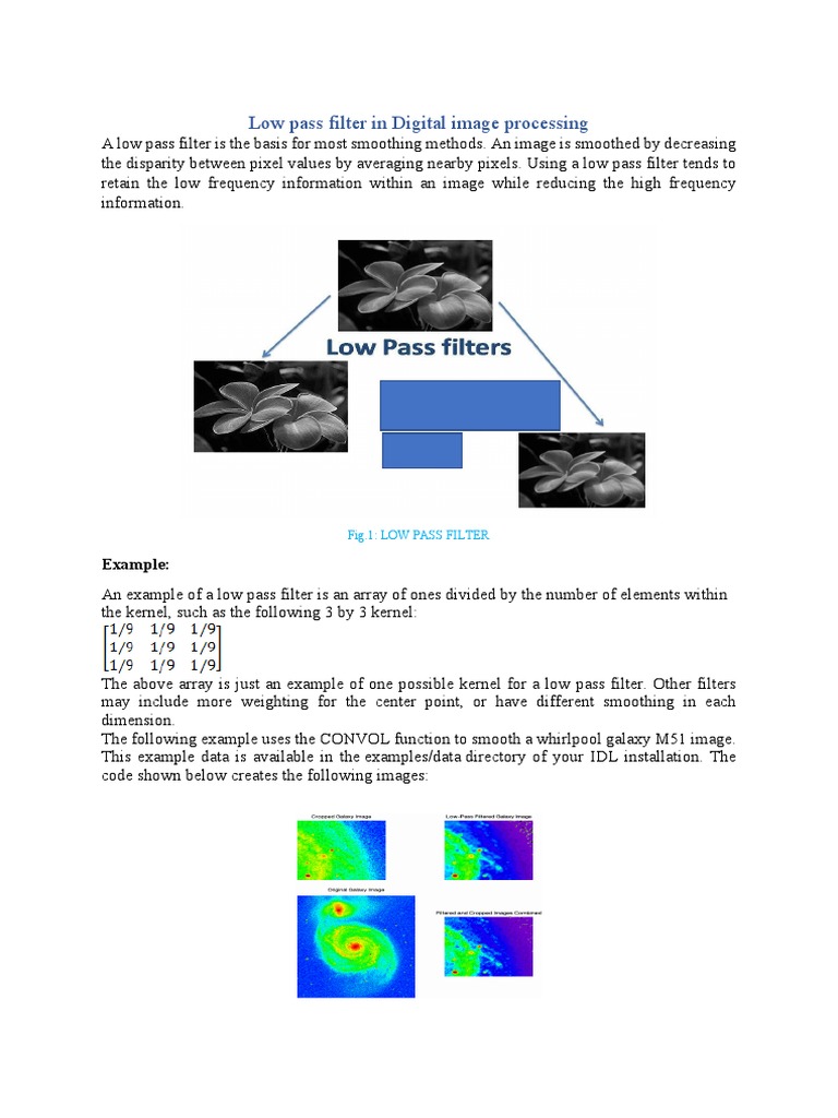 Filters For Final Exam | PDF | Filter (Signal Processing) | Mean ...
