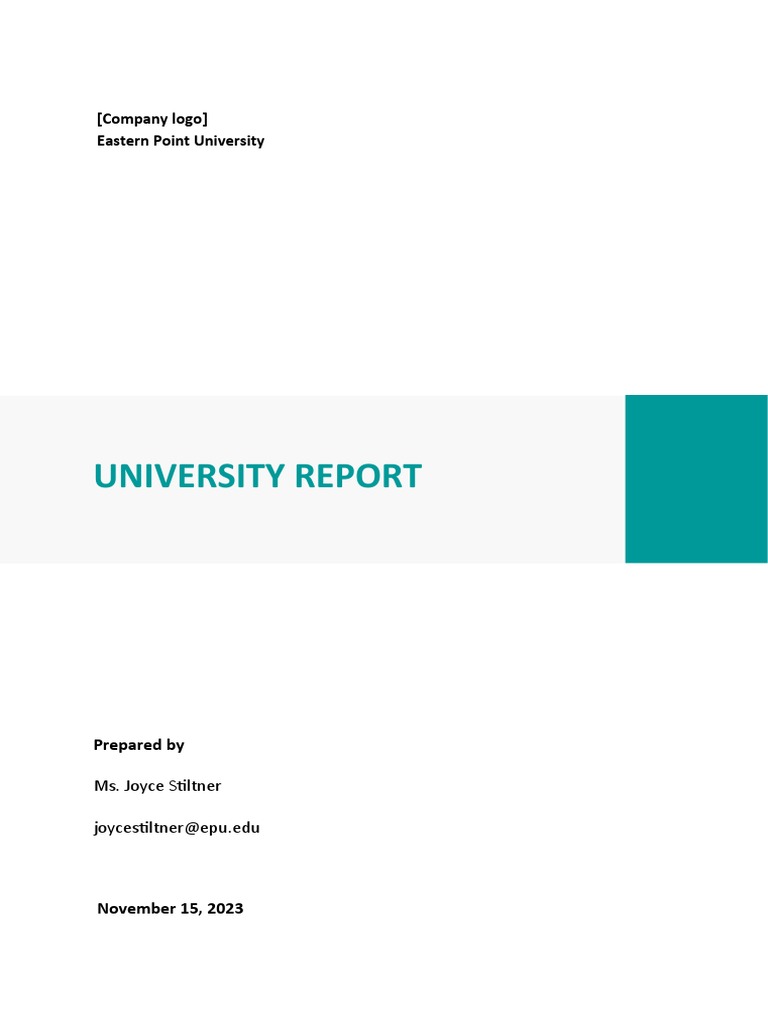 Free Basic University Report Template | PDF | Sampling (Statistics ...