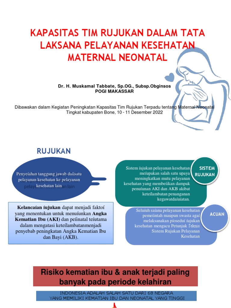 Kapasitas Tim Rujukan Dalam Tata Laksana Pelayanan Kesehatan Maternal ...