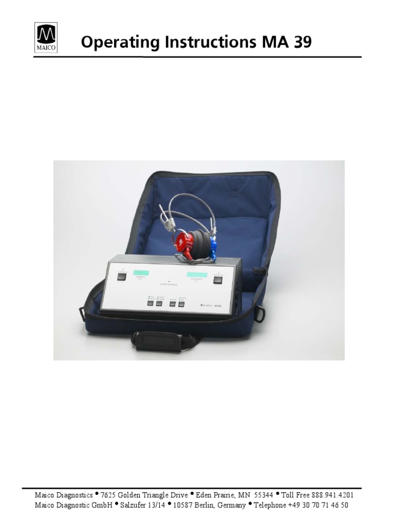 MA 39 Manual | PDF | Headphones | Ac Power Plugs And Sockets