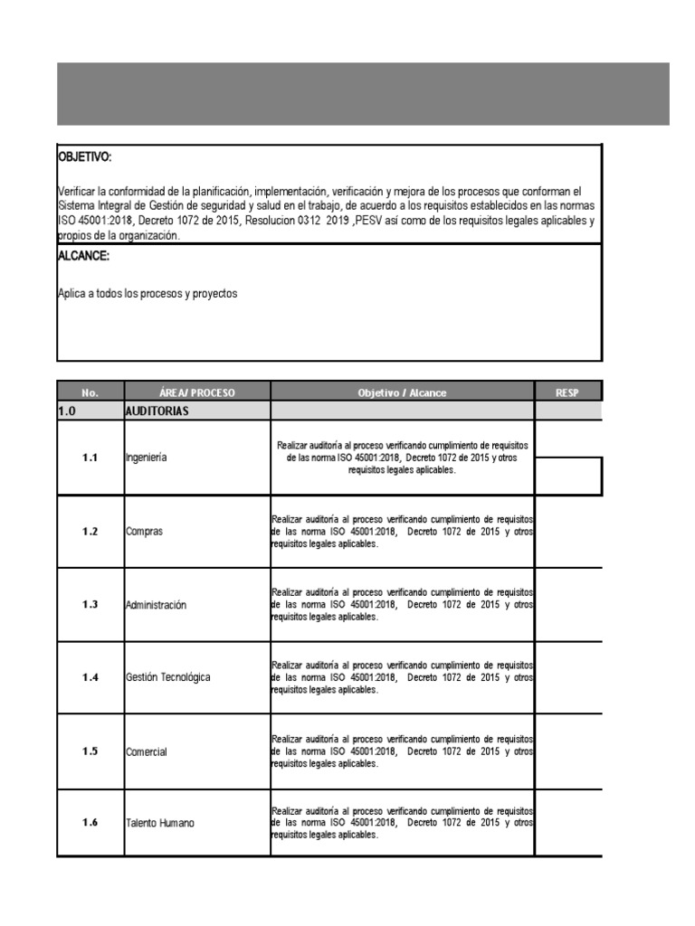 Programa de Auditoria | PDF | Auditoría | Business