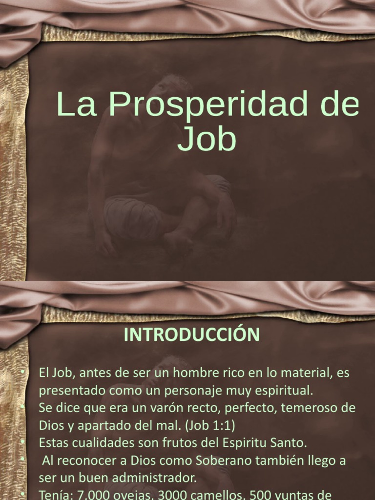 5 La Prosperidad de Job | PDF | Creencia religiosa y doctrina | Teología