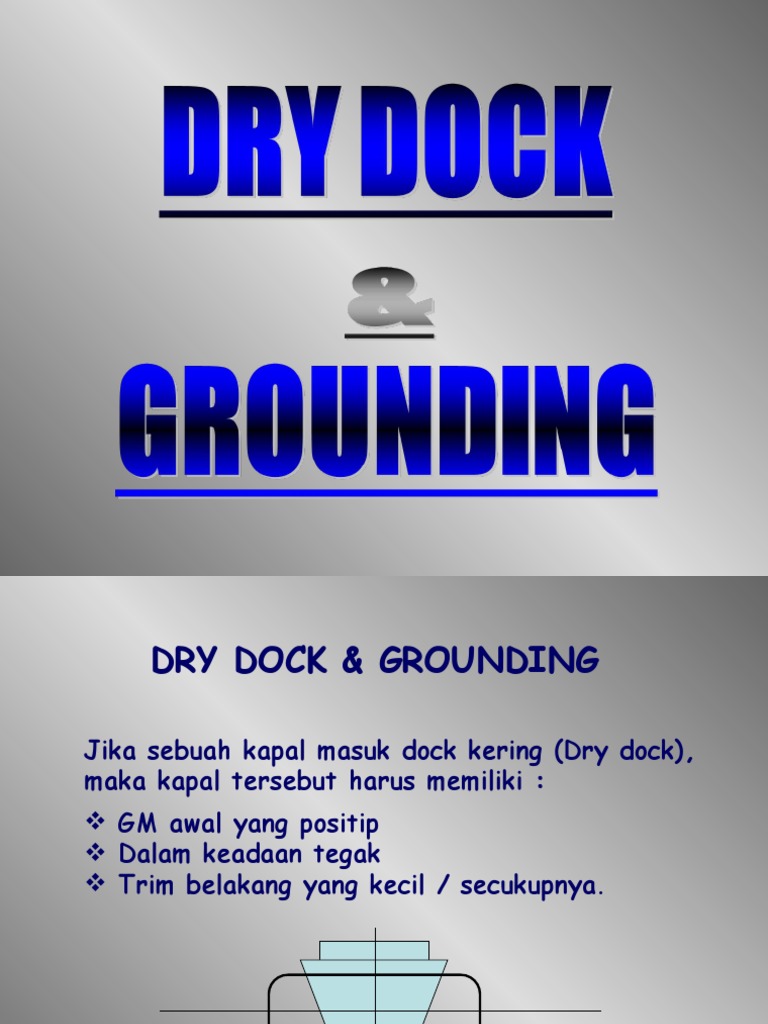Dry Dok & Grounding | PDF