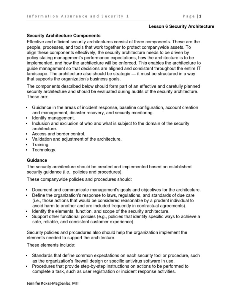 W13-14 Module 006 Security Architecture PDF | PDF | Information ... W13-14 Module 006 Security Architecture PDF | PDF | Information ...
