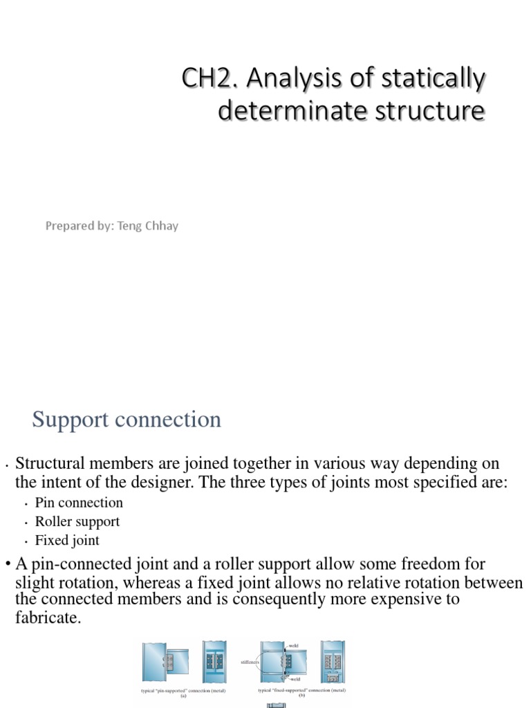 CH2 Analysis of Statically Determinate Structure | PDF | Force | Civil Engineering