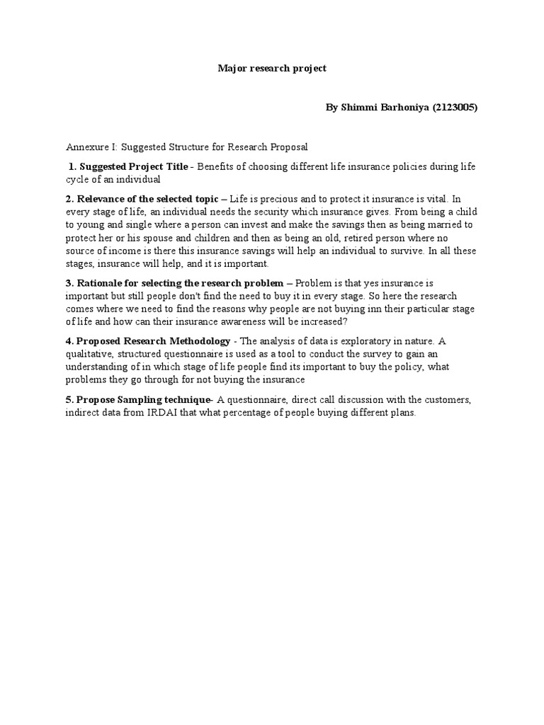 Major Research Project | PDF