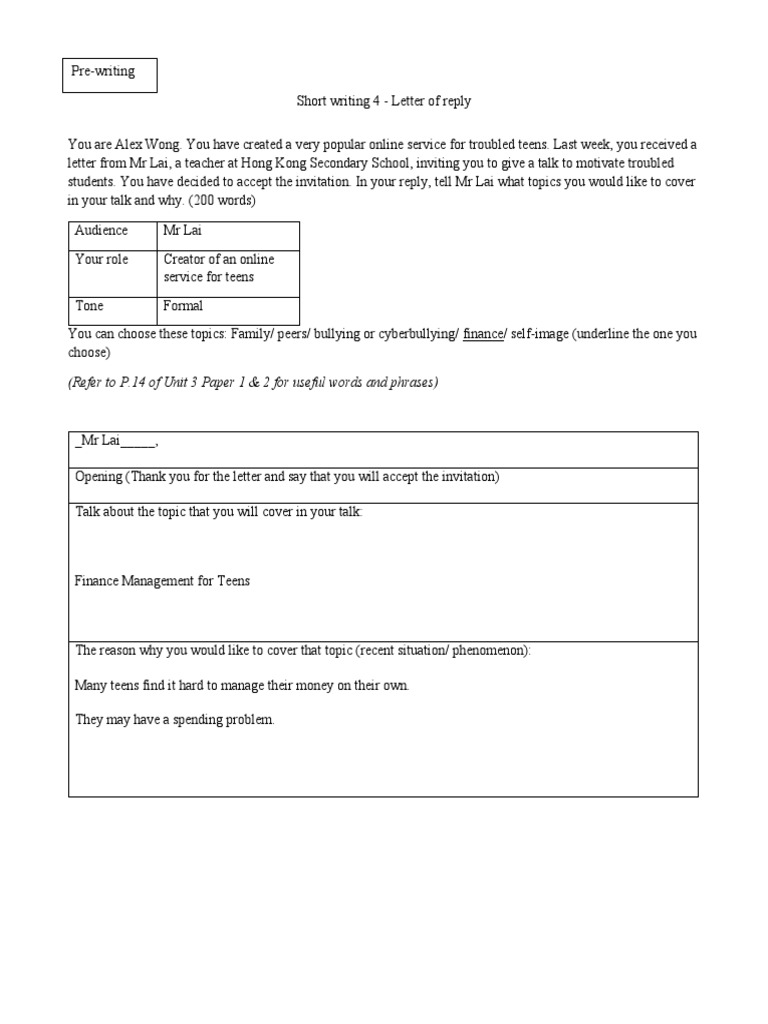 Short Writing 4 Draft | PDF