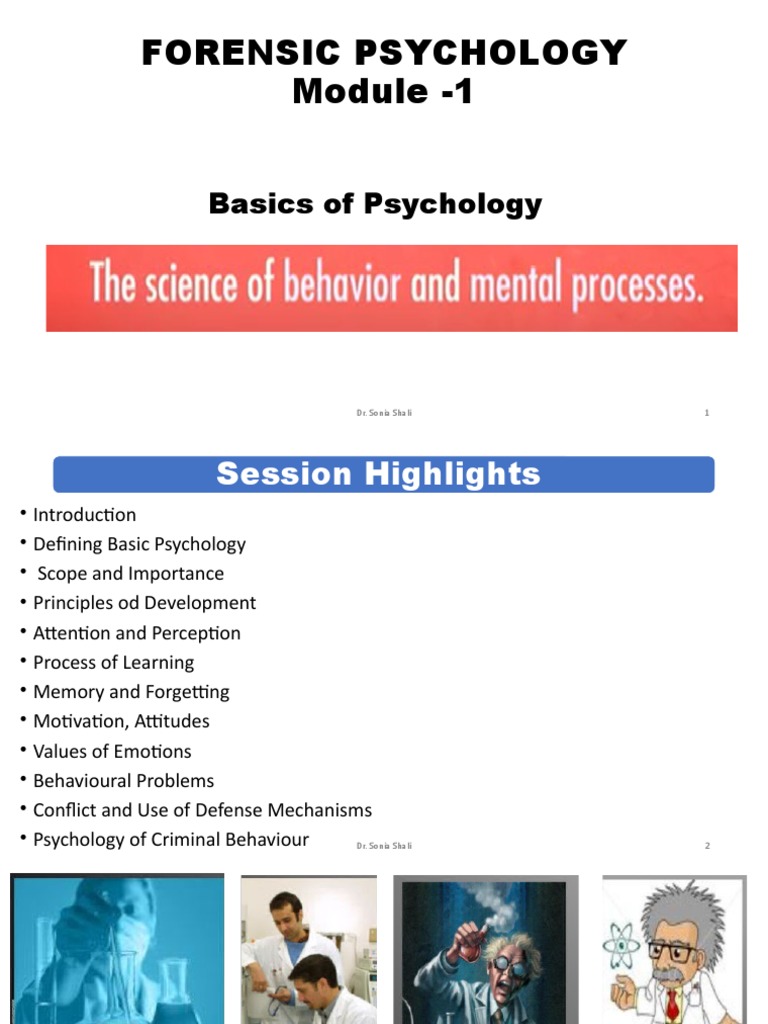 Module 1 Basics of Psychology-1 | PDF | Psychology | Perception