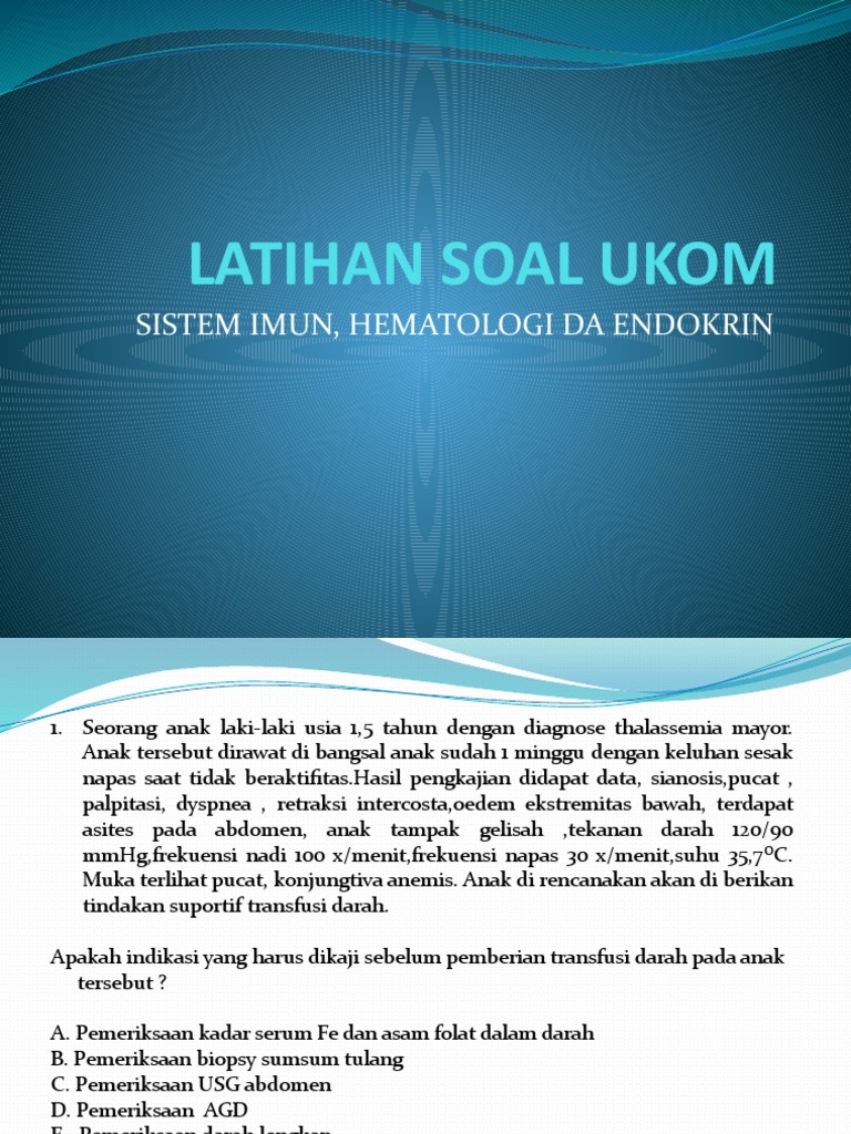 Latihan Soal Ukom | PDF