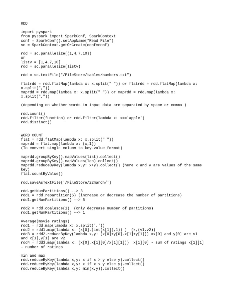 Pyspark Code | PDF | Data | Software Engineering