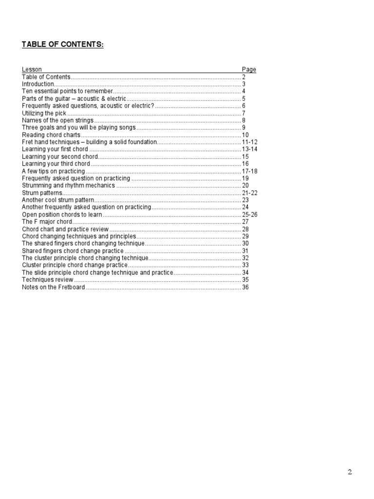 Guitar Beginner's Guide | PDF | Guitars | String Instruments