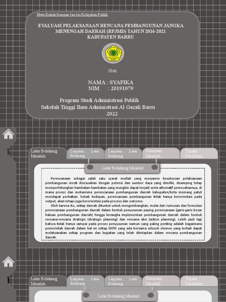 Nama: Syafika NIM: 20191079 Program Studi Administrasi Publik Sekolah Tinggi Ilmu Administrasi ...