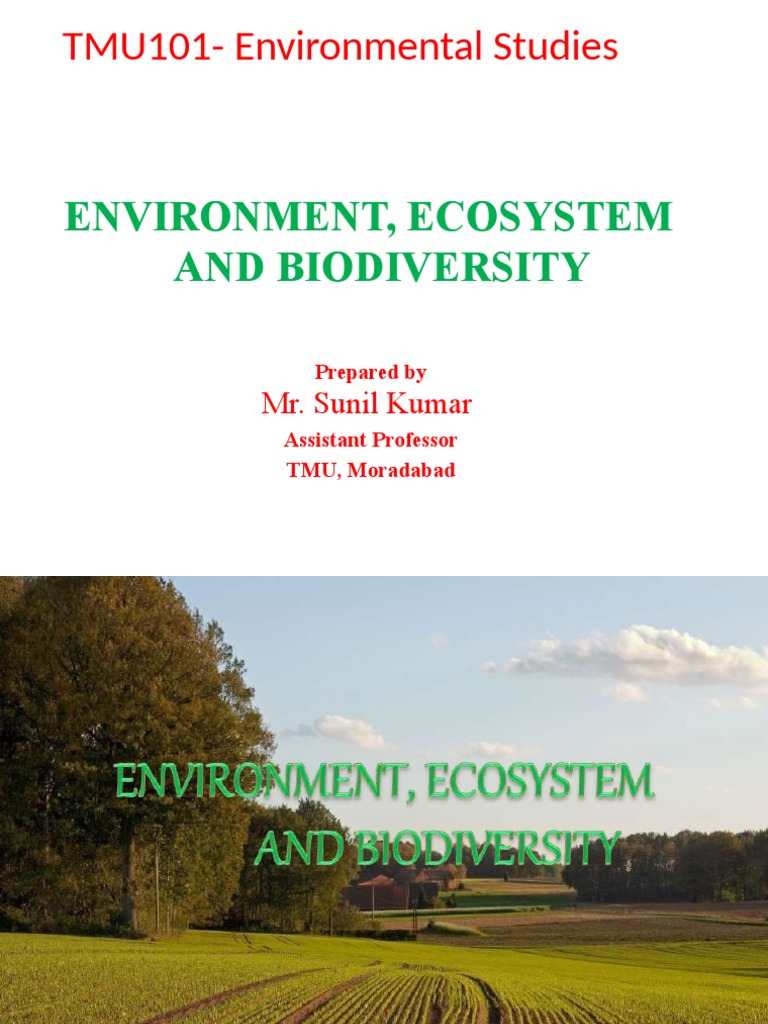 Unit 1 Evs PPT Ccsit-1 | PDF | Grassland | Ecosystem