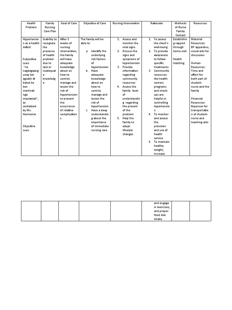 FNCP | PDF | Hypertension | Nursing