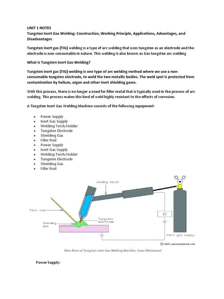 Welding Technology Unit 1 Notes | PDF | Welding | Construction