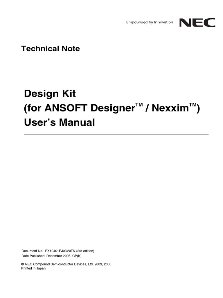 NEC Transistor Library Instalação | PDF | Trademark | Zip (File Format)