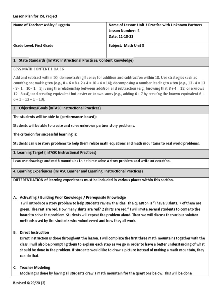 Isl Lesson Plan 5 | PDF | Communication | Change