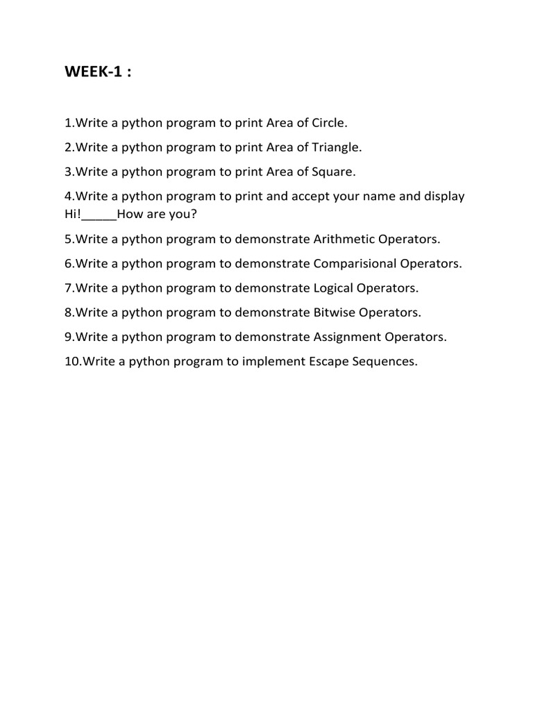 #PRW1 9Q | PDF | Numbers | Python (Programming Language)