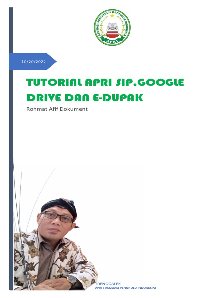 Tutorial Penggunaan Apri Sip-Google Drive Dan e Dupak - Afif | PDF