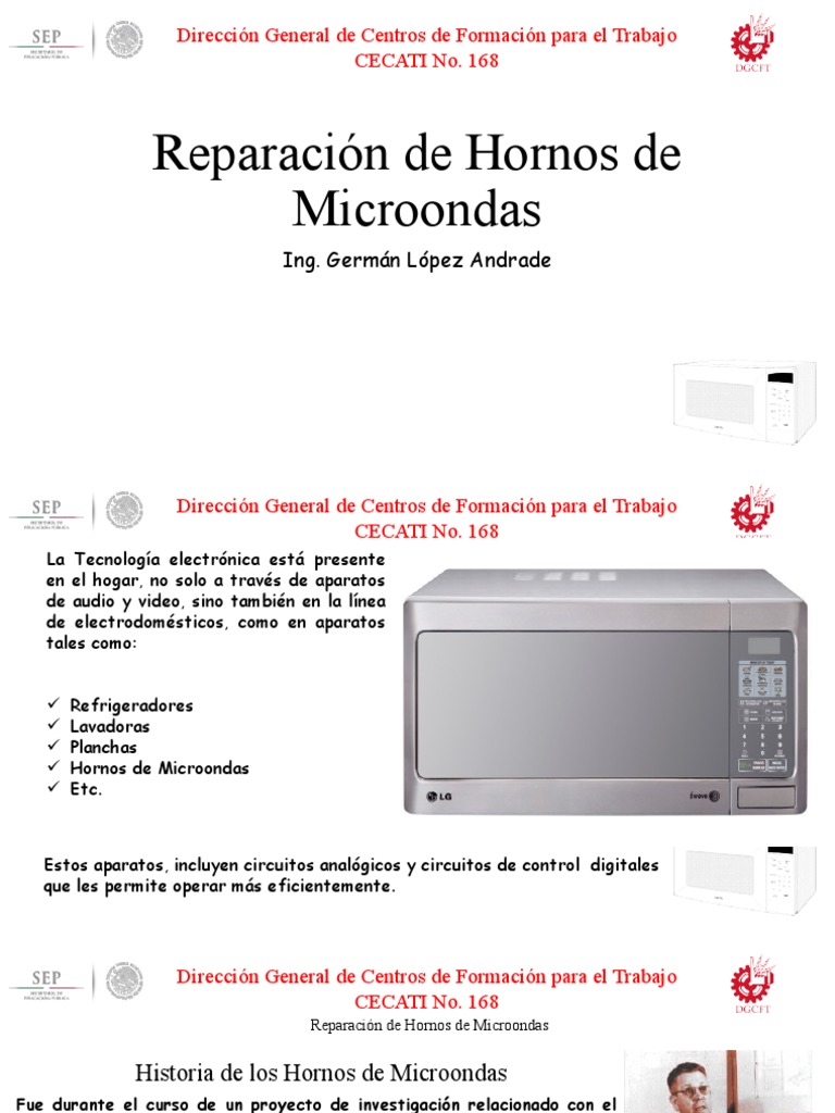 Clase Hornos | PDF | Condensador | Microondas