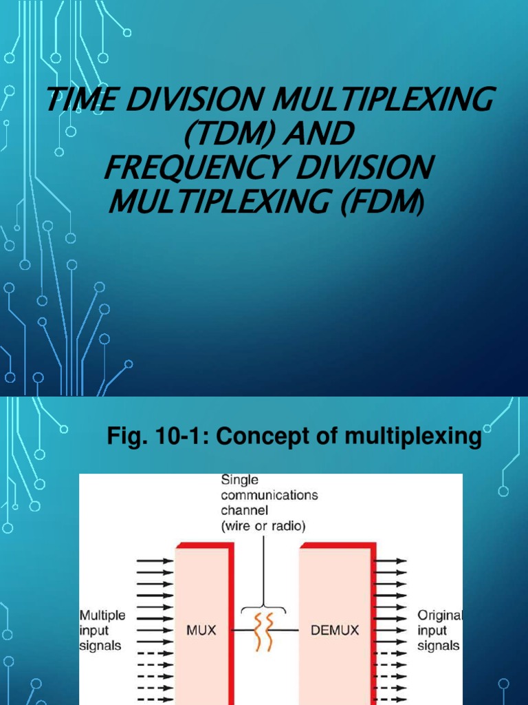 1 - TDM & FDM | PDF | Multiplexing | Wavelength Division Multiplexing