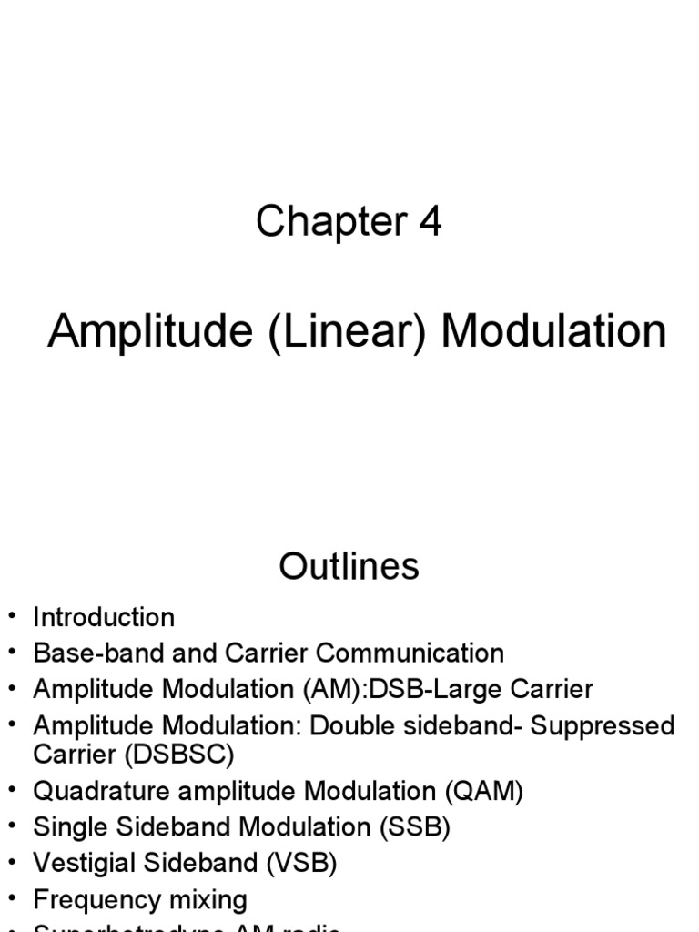 Chapter4 130621134422 Phpapp01 | PDF | Modulation | Detector (Radio)