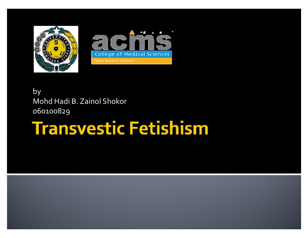 Transvestic Fetishism | PDF