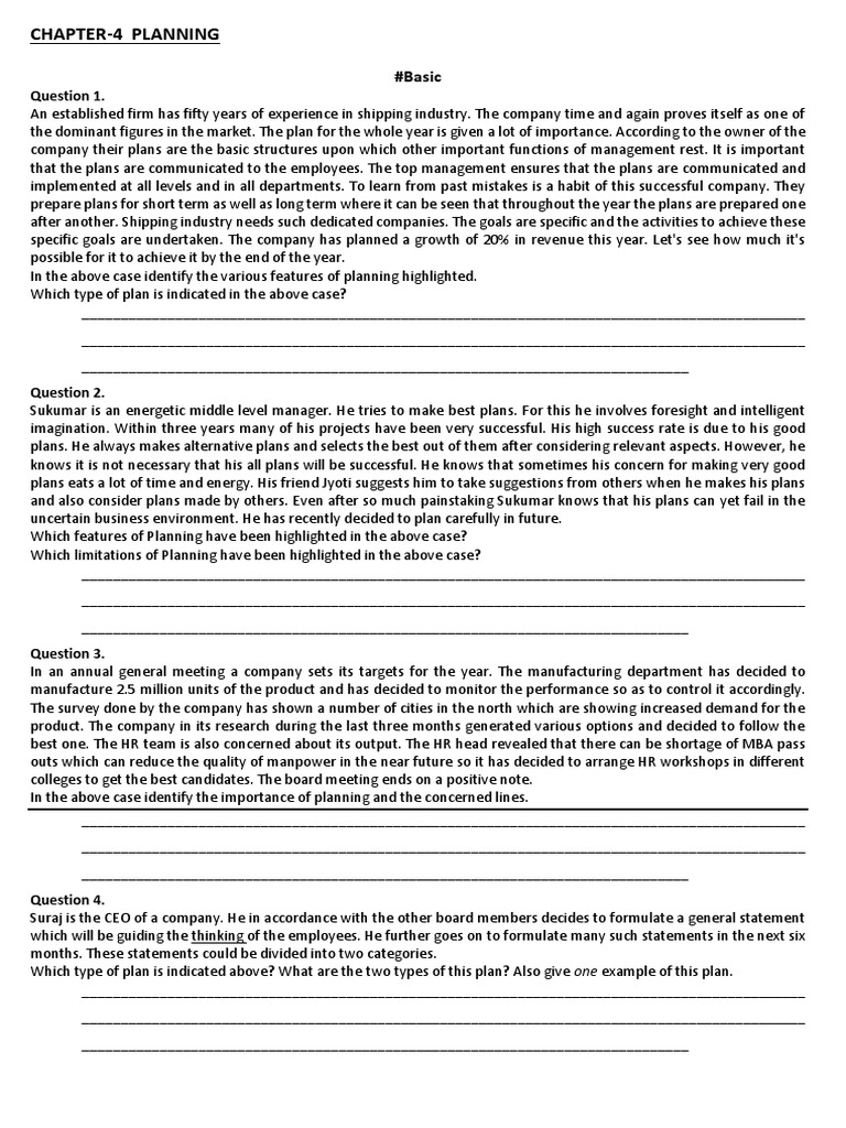 Case Studies - Planning | PDF | Legal Tender | Sales