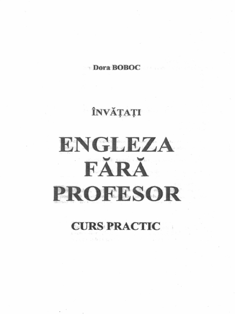 Engleza Fara Professor | PDF
