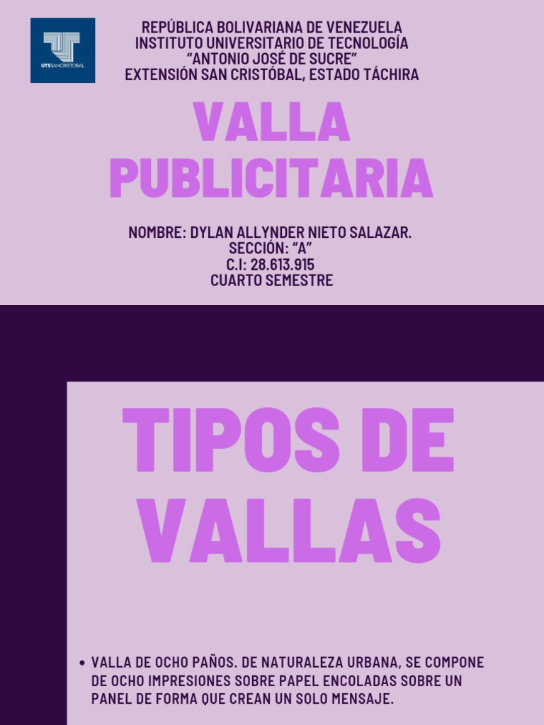 Valla Publicitaria | PDF | Publicidad | Marketing
